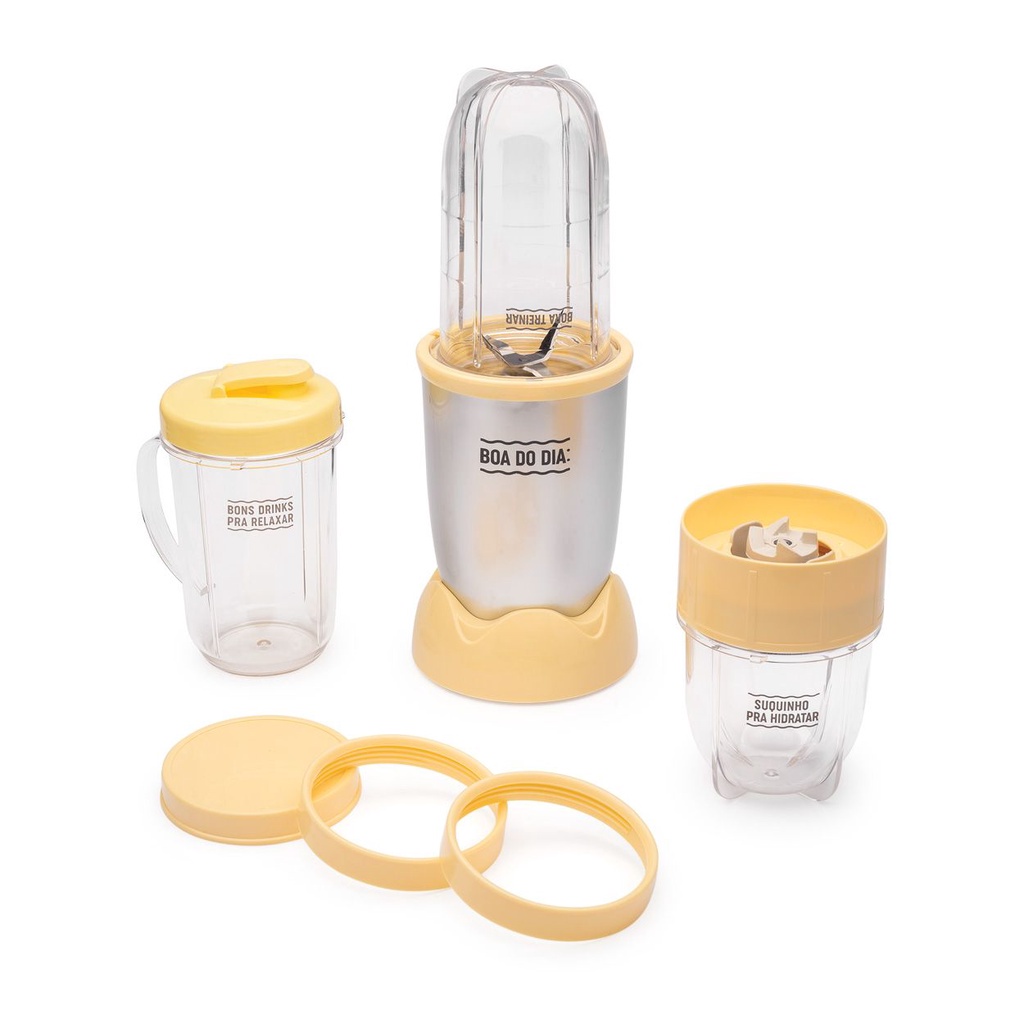 Kit mixer com copos 127v amarelo - Imaginarium | Shopee Brasil