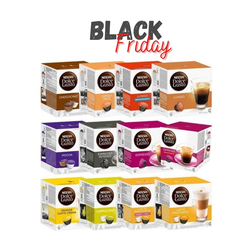 Cápsulas café Dolce Gusto VARIOS SABORES - caixa com 16 ou 12 cápsulas ...