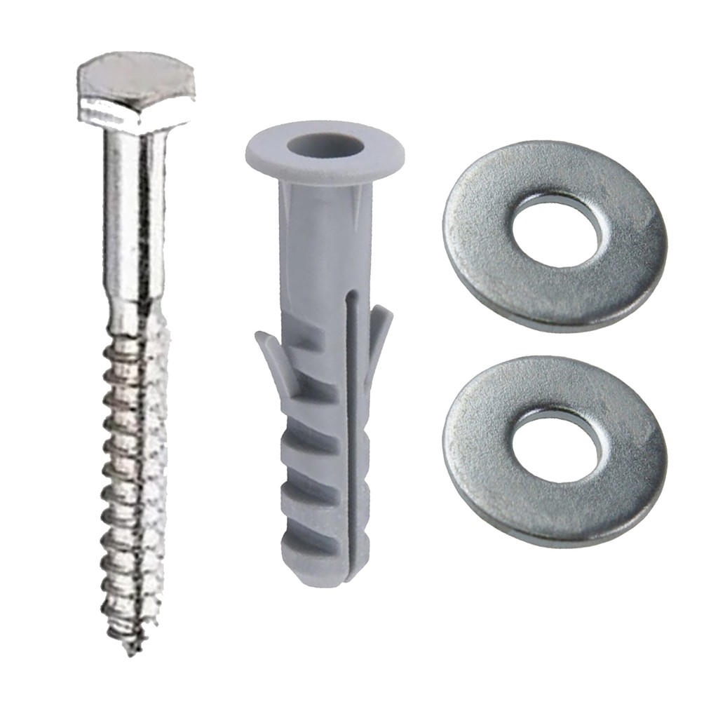 Kit Parafuso Sextavado Rosca Soberba 1 4x60 Com Bucha 10mm Aba Anel