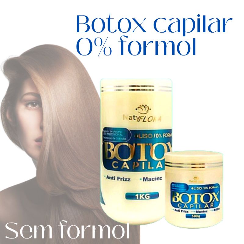 Botox capilar sem formol 500g liso saudável anti frizz | Shopee Brasil