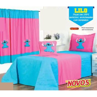 Colcha Infantil Lilo e Stitch LILO&STICH Original Rosa e Azul Disney ...