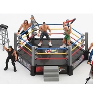 Miniatura de ringue de Luta Livre MMA Mini Ring com 4 Bonecos Miniatura ...