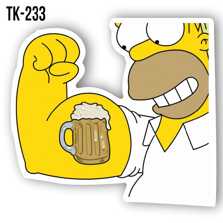 Adesivo Simpsons - Homer Sticker 10x10cm | Shopee Brasil