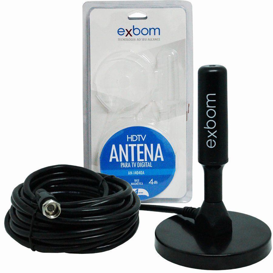 Antena De Sinal Digital Com Cabo De 4M para TV Compatível com Todas as ...