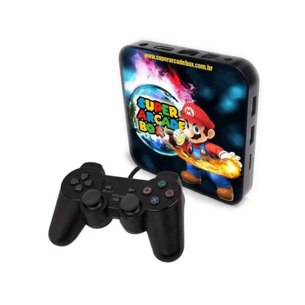 Video Game Console Super Arcade Box 32GB Retro Pro preto | Shopee Brasil