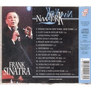 Cd Frank Sinatra - New York, New York | Shopee Brasil