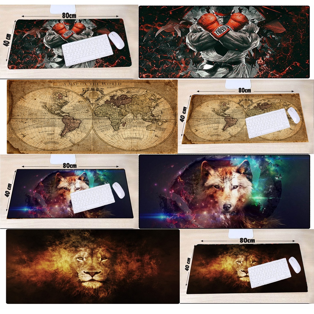 Mouse Pad Gamer Grande Flexivel Suporte Mouse E Teclado Varias Estampas ...