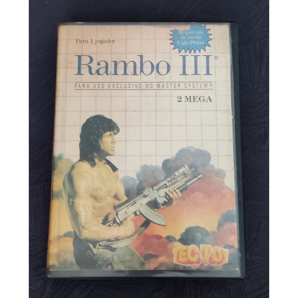 Sega Master System - Rambo 3 - Original | Shopee Brasil