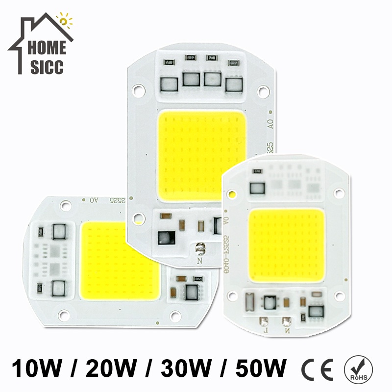 110V -220V Cob LED chip 10W 20W 30W 50W Ip65 waterproof - Escorrega o Preço
