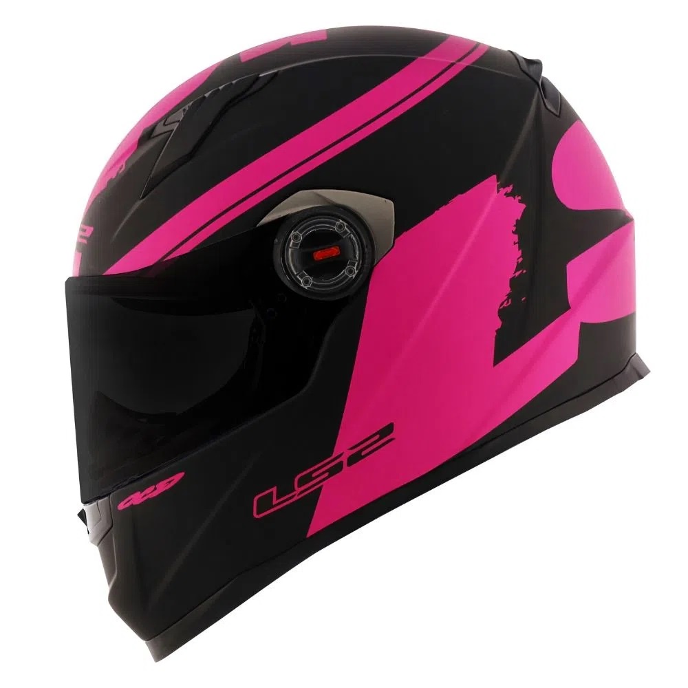 Capacete Ls2 Cap Ff358 Fluo Matte Blk/pink | Shopee Brasil