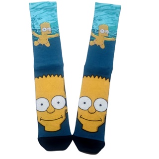 Meia Bart Simpson Meias Divertidas NIRVANA NEVERMIND | Shopee Brasil