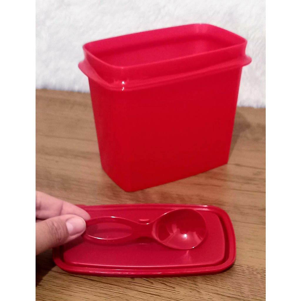 Tupperware Modular com colher 850 ml Vermelho | Shopee Brasil