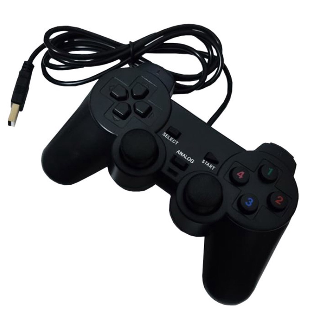 Controle Joystick Usb Double Shock 2 Para PC Tipo Ps2 | Shopee Brasil