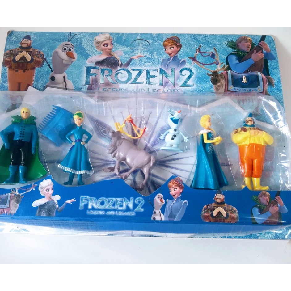 Kit 06 Bonecos Frozen Olaf Princesa Elsa Oaken Anna 09cm E Sua Turma ...