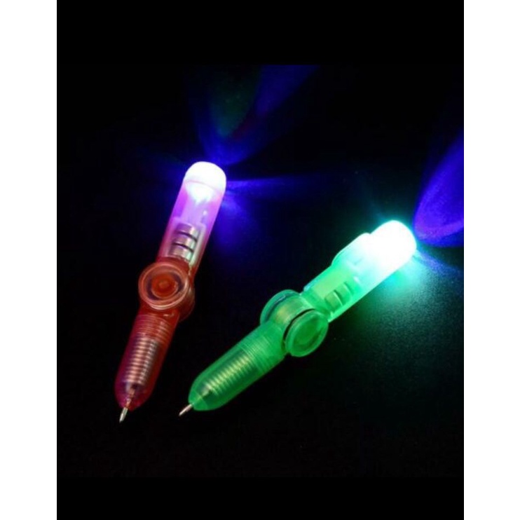 Caneta de led Fidget Spinner, brinquedo anti stress que brilha no ... Caneta de led Fidget Spinner, brinquedo anti stress que brilha no ...