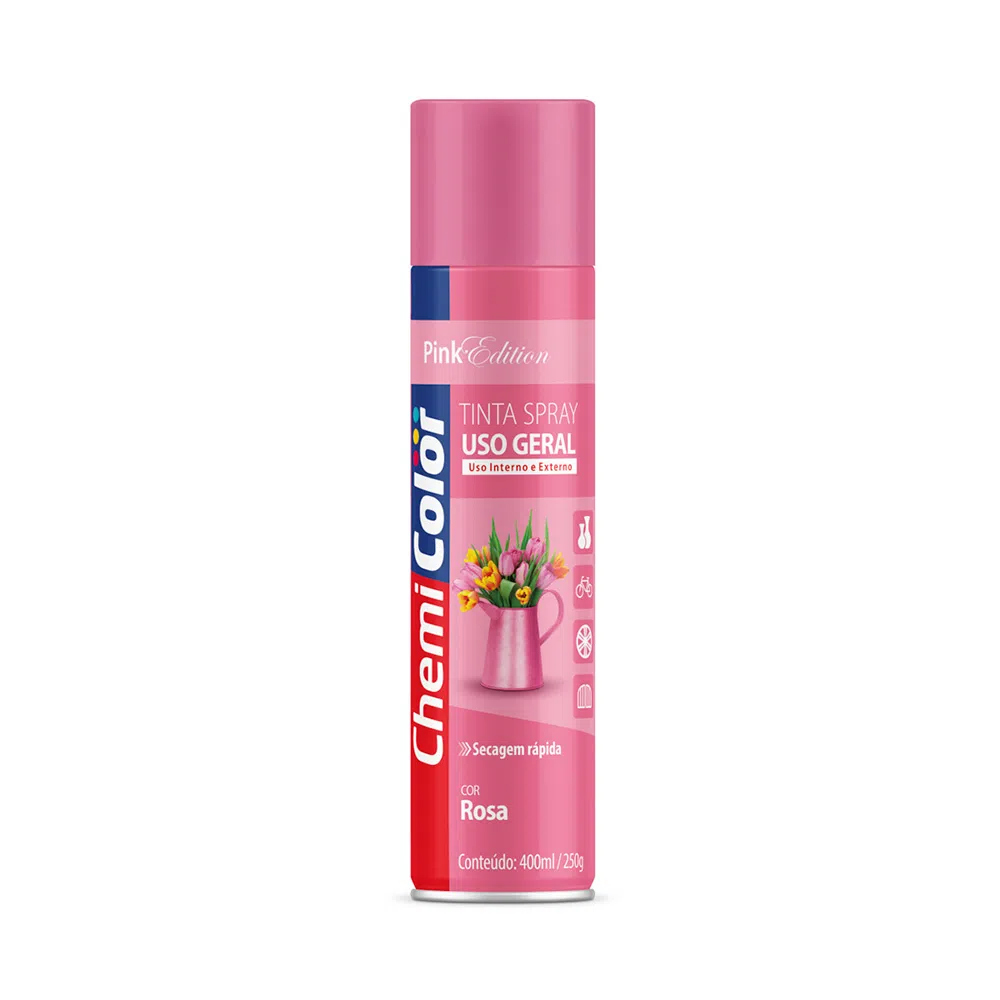 Tinta Spray Arte Urbana 955 Rosa Chiclete 400ml Colorgin - Escorrega o ...