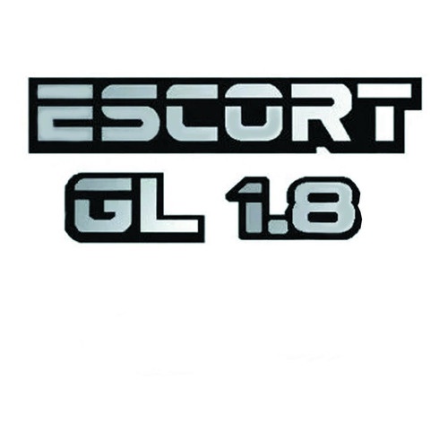 Emblemas Ford Escort Gl 1.8 Logos Grade e Mala 93 à 96 | Shopee Brasil