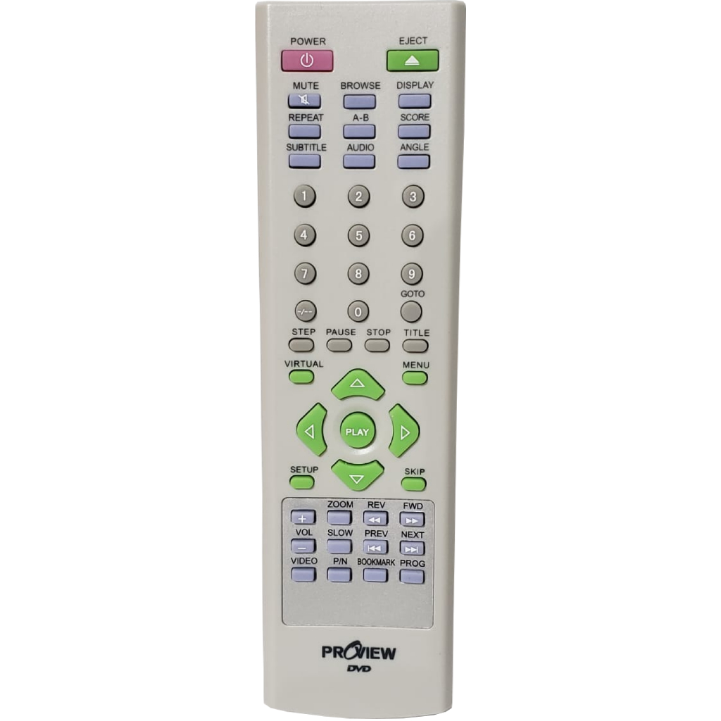 Controle DVD Proview, Excess Original RC-206, DVP-203, DVP-800 CR-2258 ...
