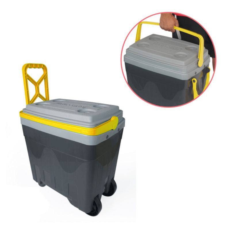 caixa termica com rodas 34L cooler térmico com rodas 34L | Shopee Brasil