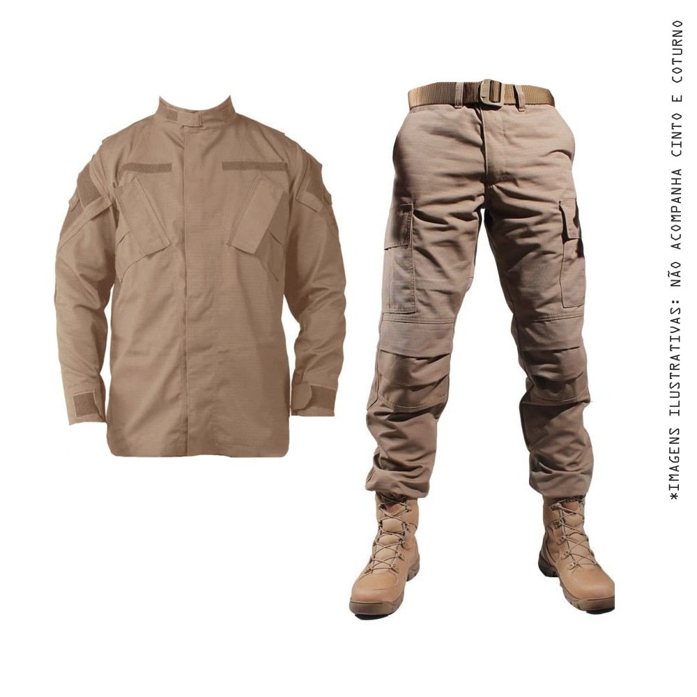 Farda Conjunto Fardamento (Calça Combat + Combat Shirt) - Camuflado ...