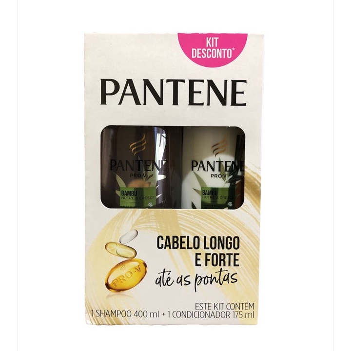 Kit Pantene Bambu Shampoo 400ml e Condicionador 175ml | Shopee Brasil