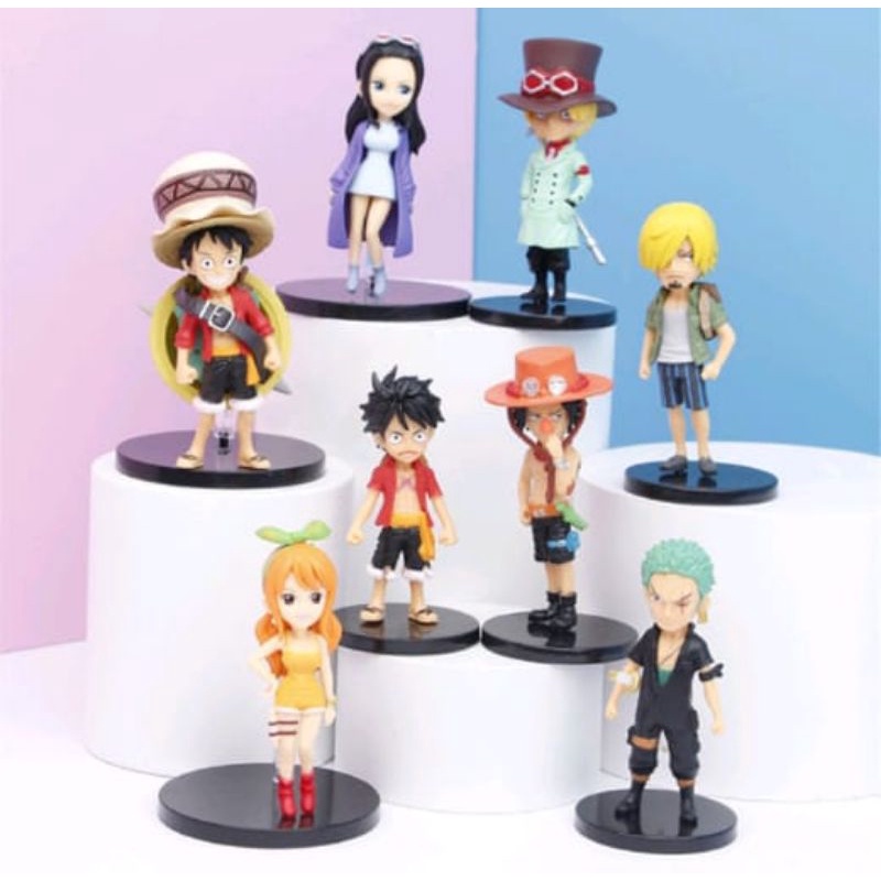Bonecos One Piece miniaturas PVC Action Figuras | Shopee Brasil