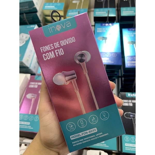 Fone Originao Com Fio Inova | Shopee Brasil