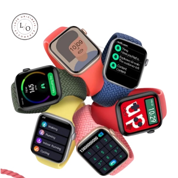 Relógio inteligente/ SmartWatch AK 76 ORIGINAL Compatível com Android e ...
