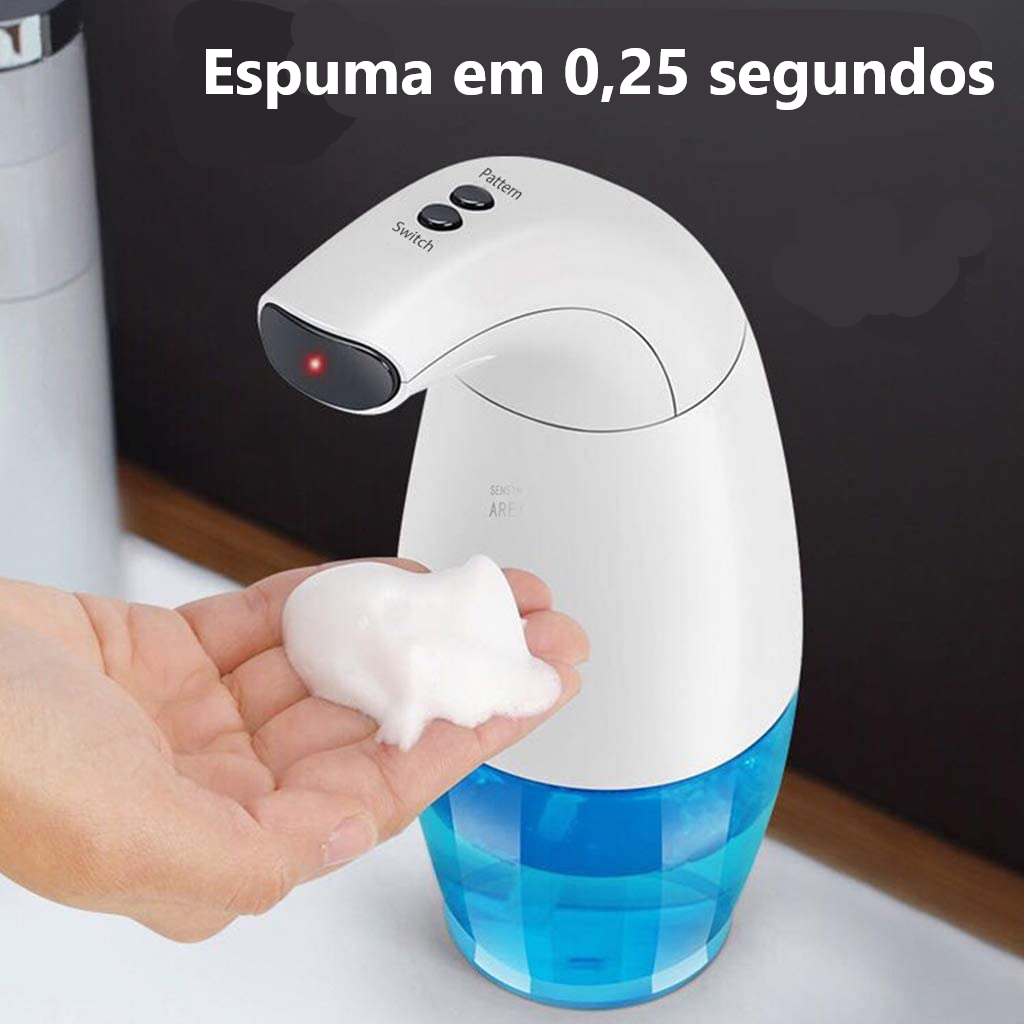 Saboneteira Automática elétrica e recarregável para espuma rápida e ...