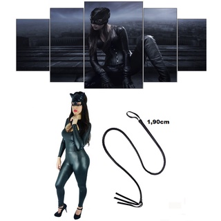 Kit Mulher Gato Chicote Snake 1,90cm e Máscara Gata Fantasy Cosplay ...