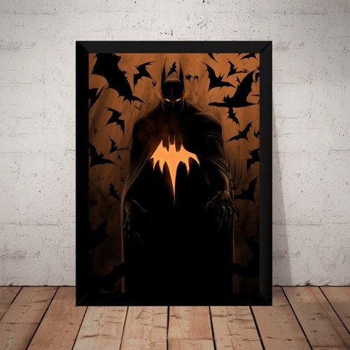Quadro Batman Gothic Arte Hq Poster Moldurado | Shopee Brasil