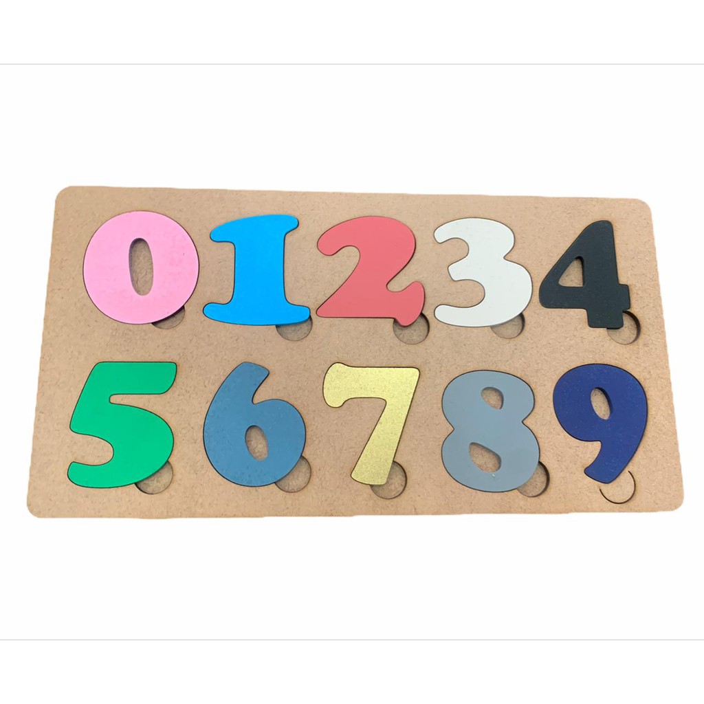 Alfabeto e Numeral pedagógico educativo em mdf criança | Shopee Brasil