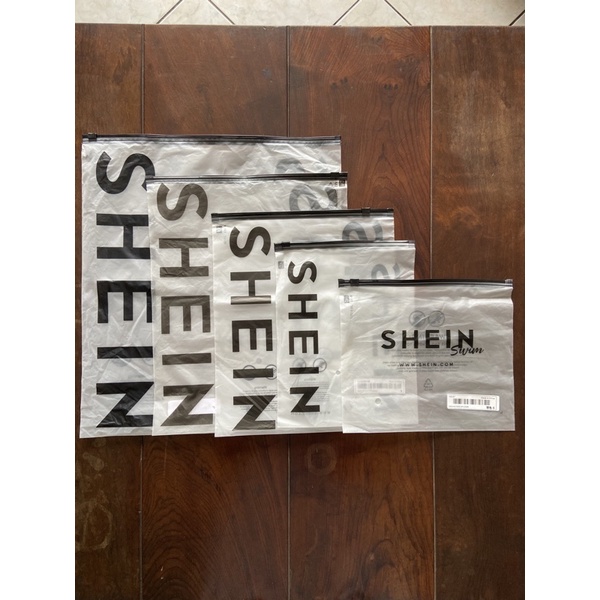Sacola / saco / saquinho Shein com zip lock - vários tamanhos | Shopee ...