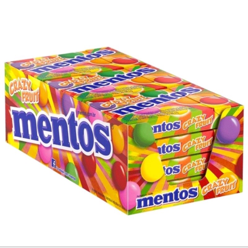 Mentos Crazy Fruit c/12 - Mentos Caixinha - Mentos Box Crazy Fruit ...