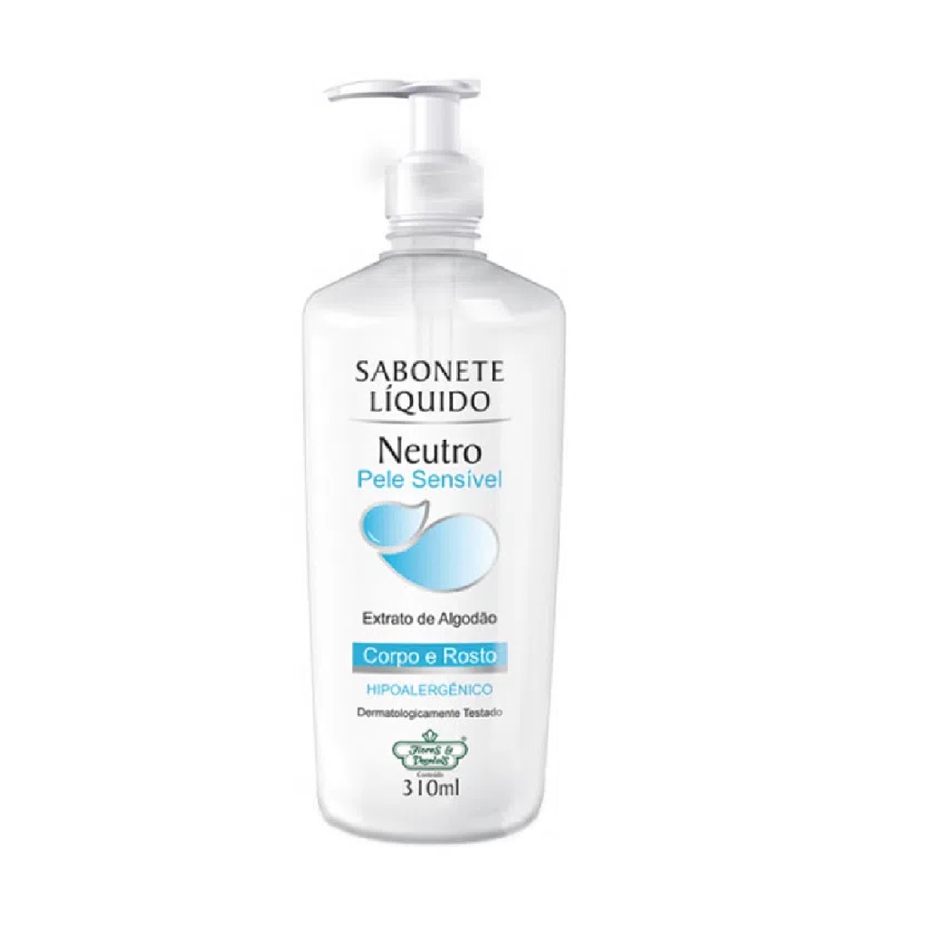 Flores e Vegetais Sabonete líquido Neutro 310ml | Shopee Brasil