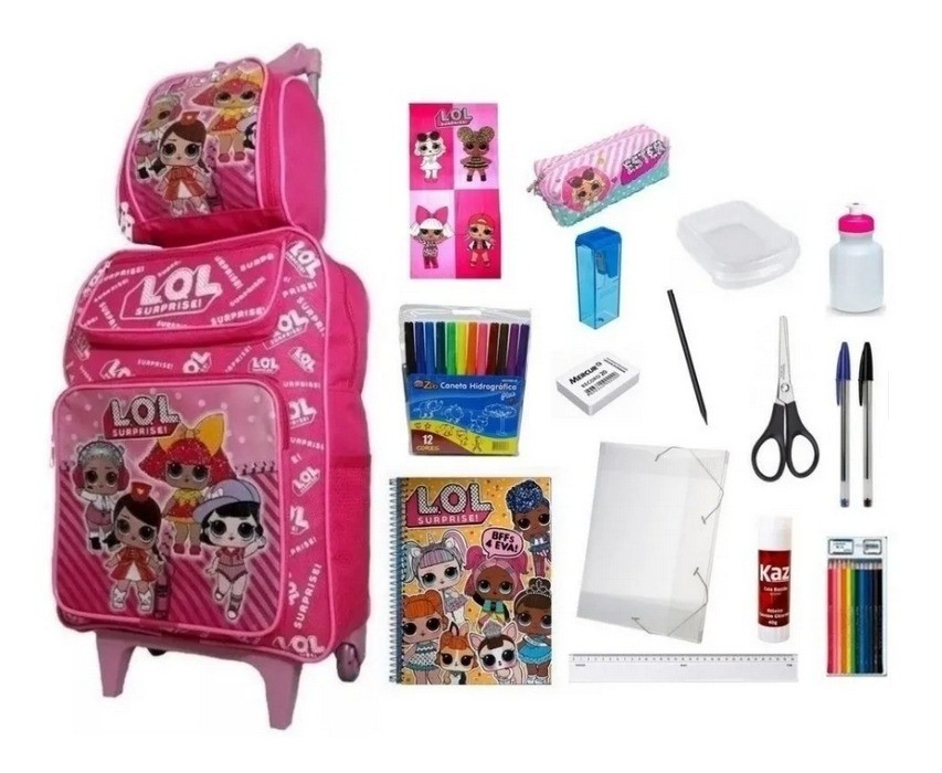 Kit Escolar Lol Surprise Completo Com 19 Itens | Shopee Brasil