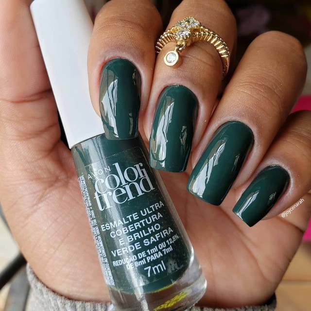 Esmalte Avon Color Trend Ultra Cobertura e Brilho/ Verde Safira 7 ml ...