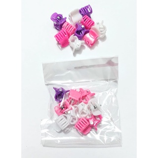 10 Mini Piranhas 1,0 X 1,5cm Infantil Rosa Branca Roxo | Shopee Brasil