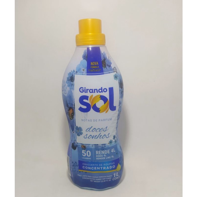 Amaciante concentrado Girando Sol 1L | Shopee Brasil