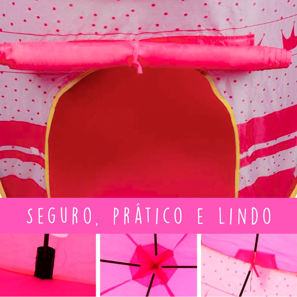 Barraca Infantil Menina Cabana Da Barbie Casinha Rosa | Shopee Brasil