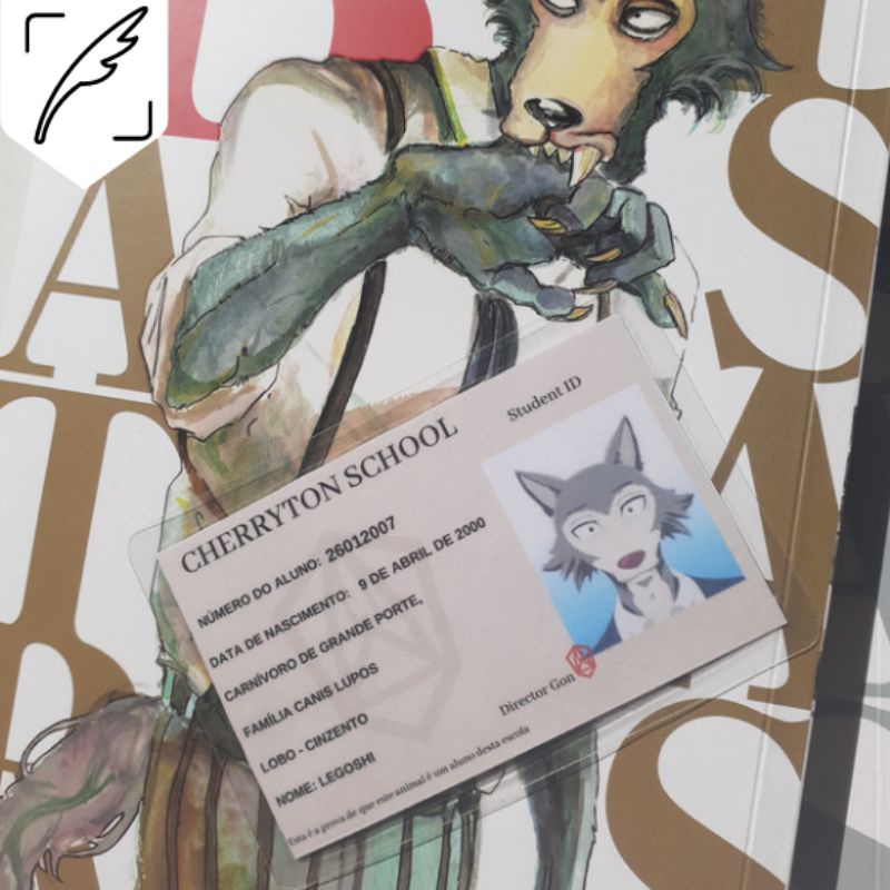 ID Estudantil Legoshi Beastars - Anime - Netflix - Carteirinha | Shopee ...