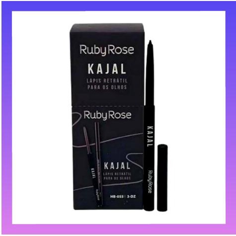 LÁPIS RETRÁTIL PARA OS OLHOS KAJAL RUBY ROSE | Shopee Brasil