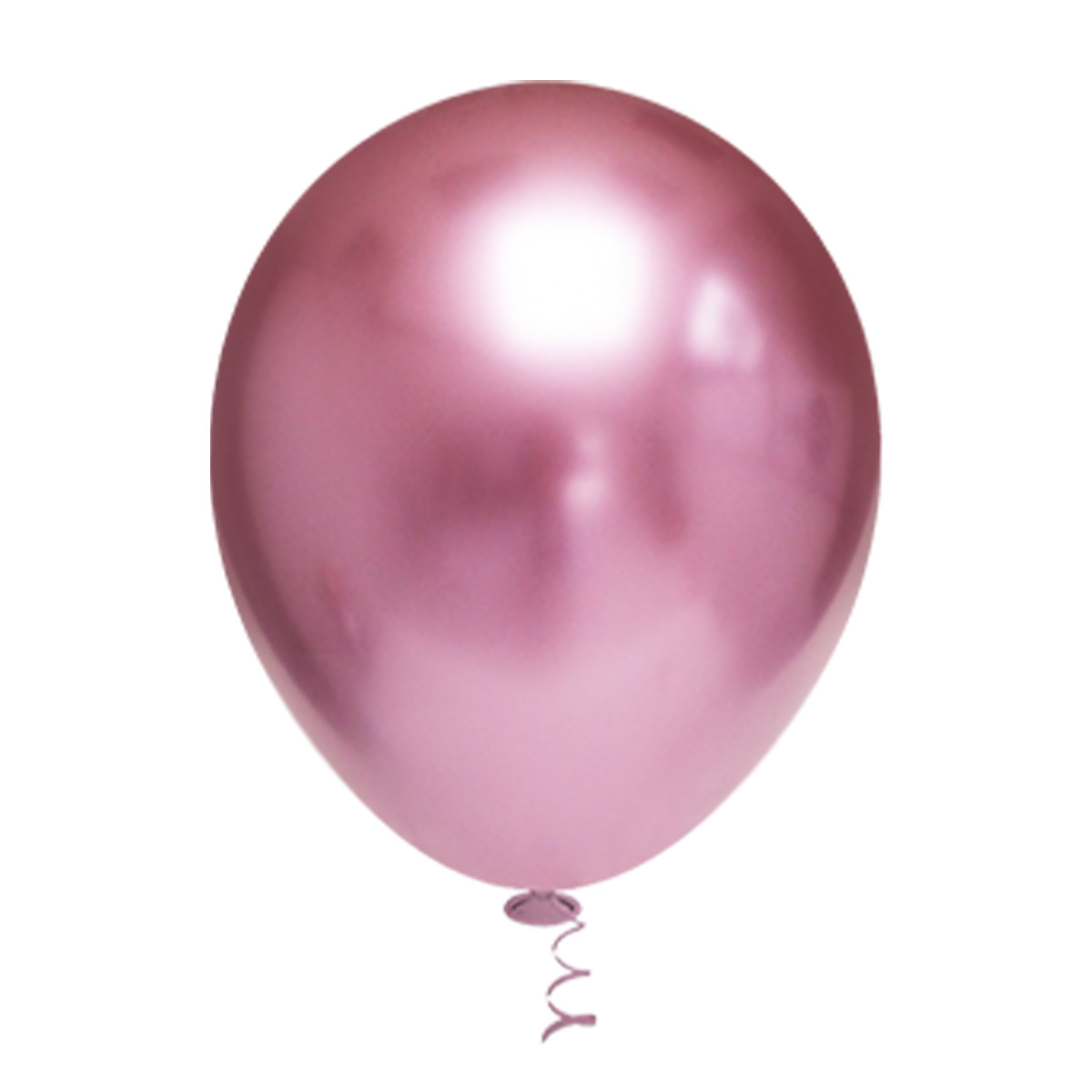 25 Unidades Bexiga Balão Cromado Metalizado Rosa 5 pol | Shopee Brasil