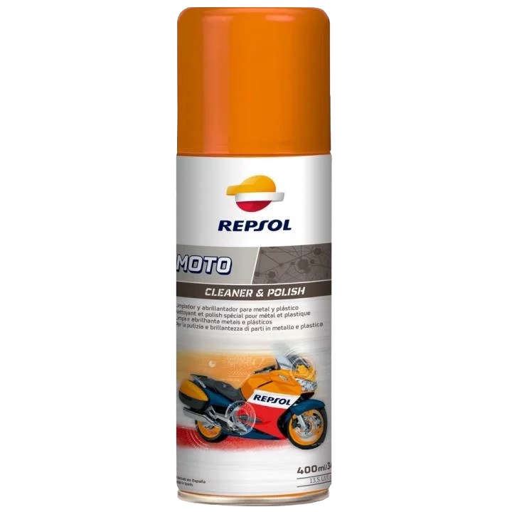 Repsol Spray Moto Cleaner & Polish Original | Shopee Brasil