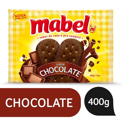 Biscoito Mabel Chocolate 400g | Shopee Brasil