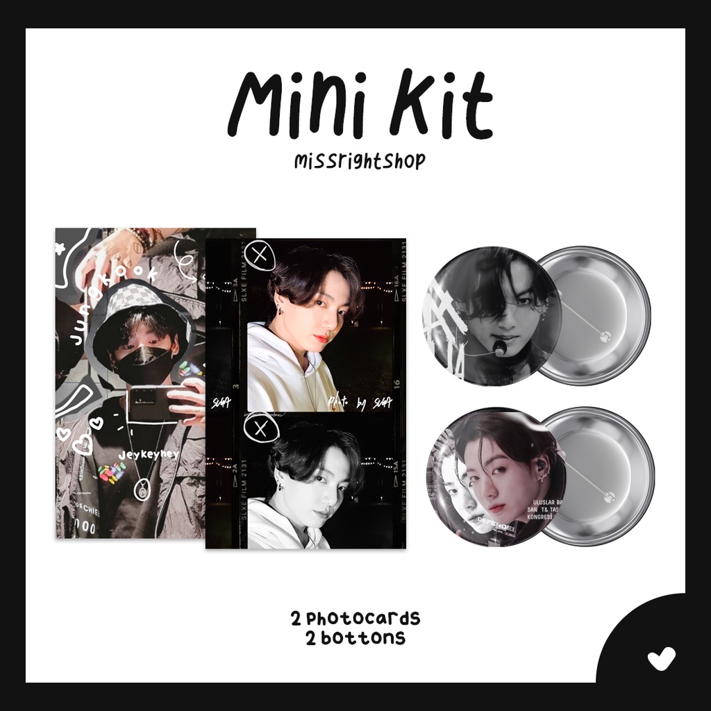 Kit Jeon Jungkook - Mini kit kpop JJK BTS | Shopee Brasil