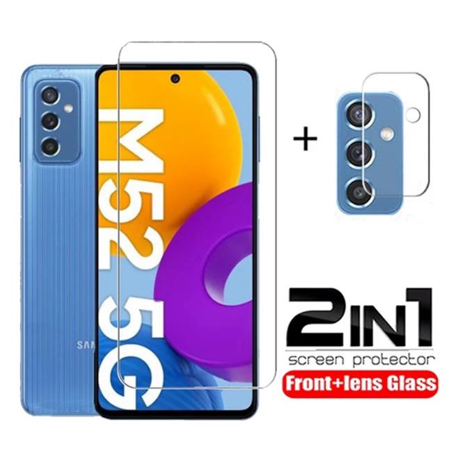 2in1 Lente Da Câmera De Vidro Para Samsung Galaxy M52 M32 5G Protetor ...