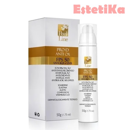 Protetor Solar Facial Pro D Anti Oxidante Fps50 50g Peel Line ORIGINAL ...