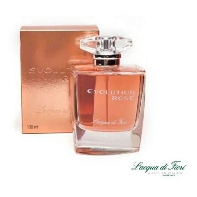 Perfume Evolution Rose 100 Ml lacqua di Fiori original | Shopee Brasil