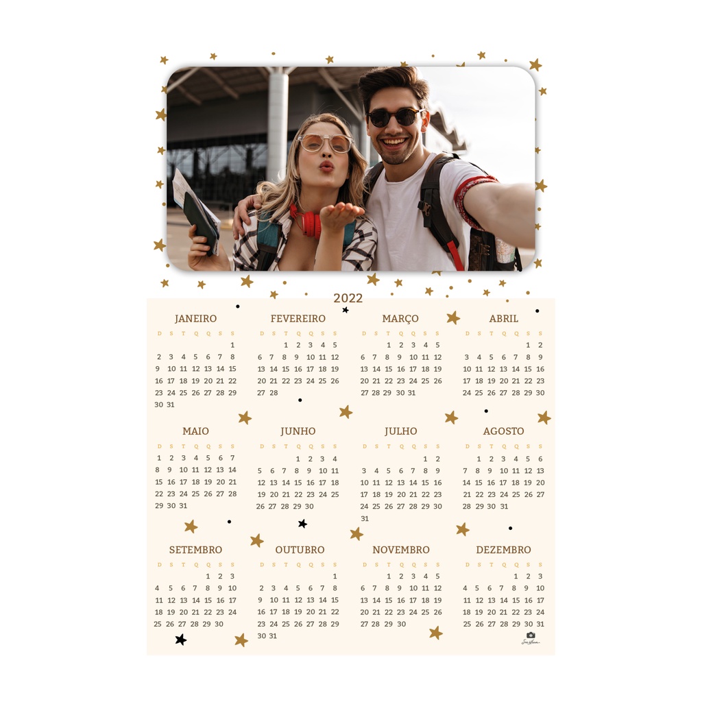 Foto Calendário Personalizado - com ou sem imã - 10x15cm | Shopee Brasil